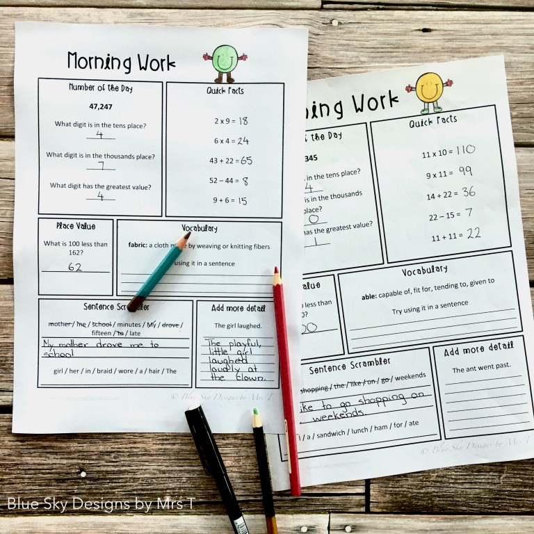 Morning Activities for Students – 5 Creative Ideas for Your Classroom ...