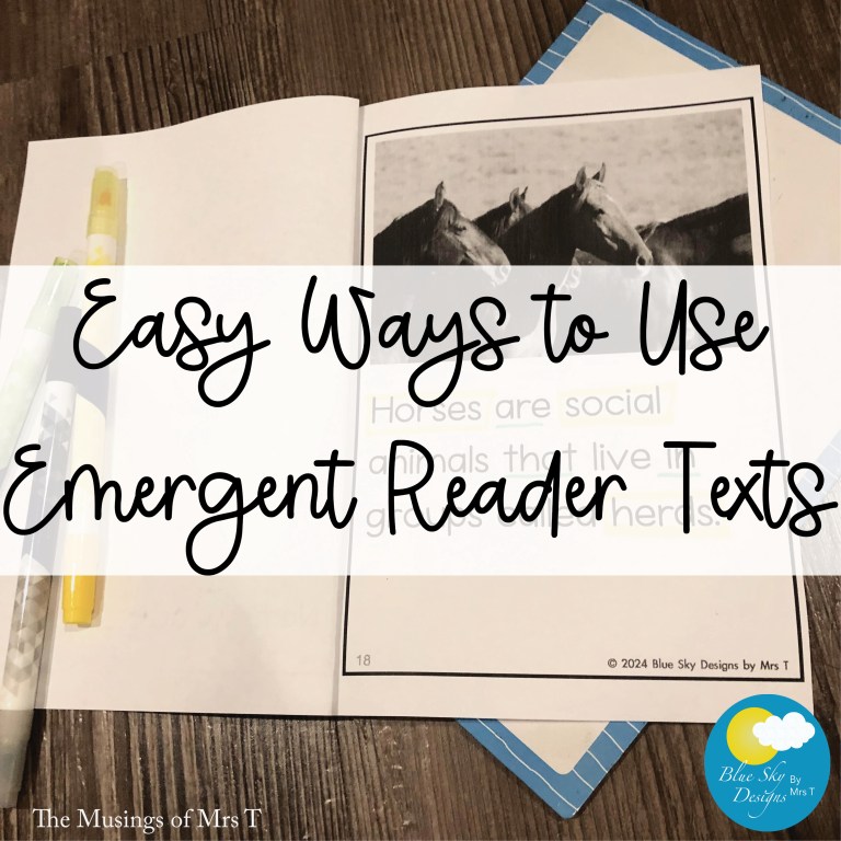5 Easy Ways to Use Emergent Reader Texts with Your Students – Mrs T's ...